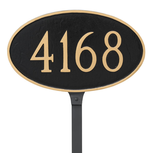 Montague Metal Products 1-Line Lawn Address Sign & Reviews | Wayfair