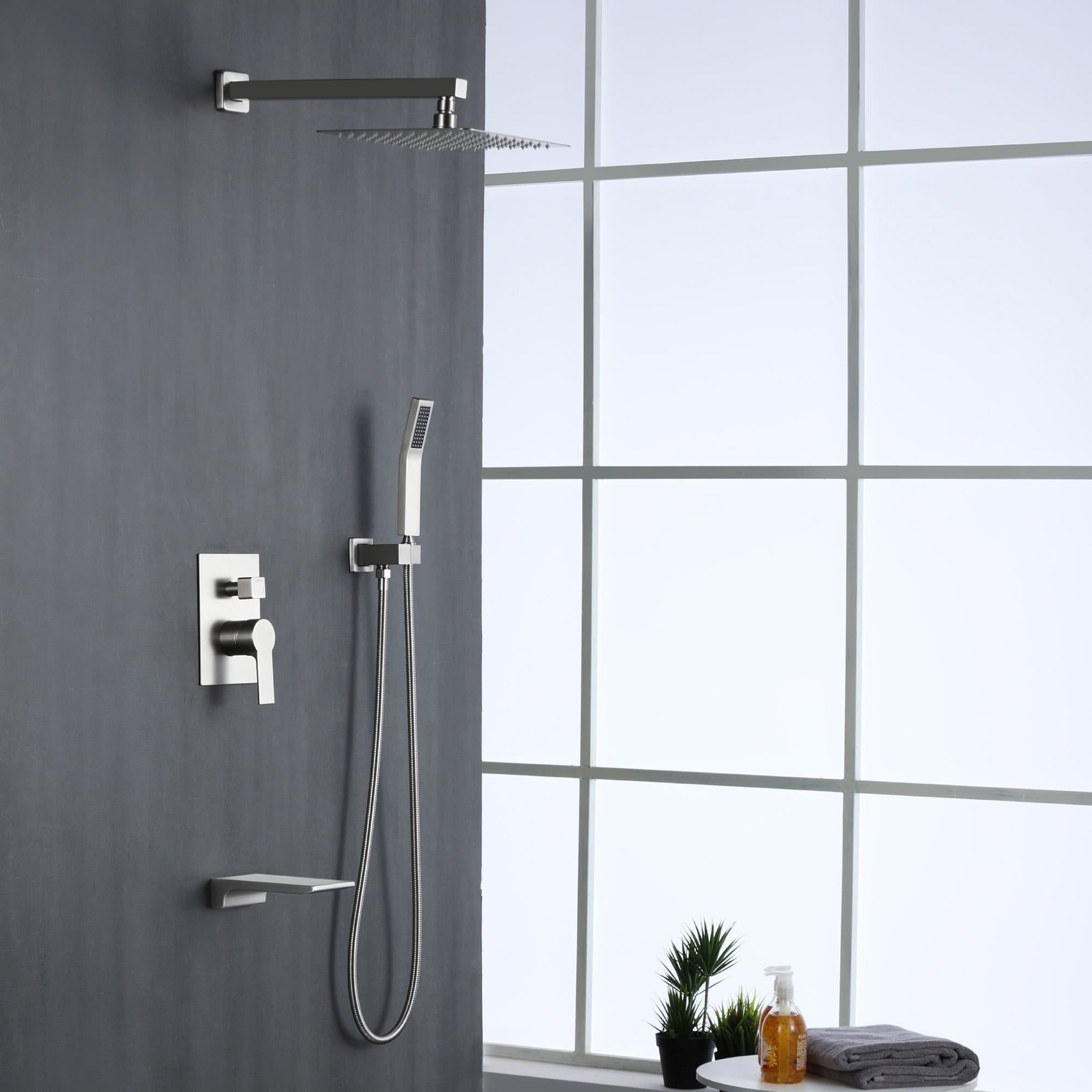AWZTOO Complete Shower System with Rough-in Valve | Wayfair