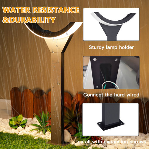 inowel Light Outdoor Pathway Lights LED Lantern 23.6 IN IP54 Waterproof ...