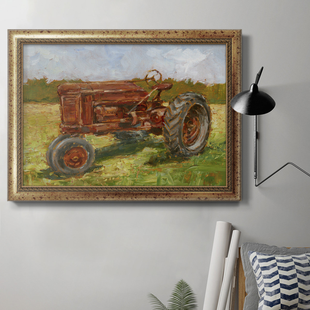 Rosalind Wheeler Rustic Tractors II - Picture Frame Graphic Art on ...