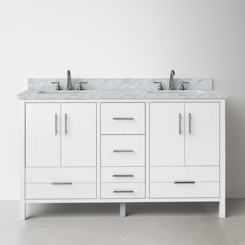 Modern Double Bathroom Vanities | AllModern