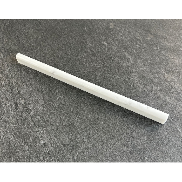 ES Stone 12" X 0.5" Marble Pencil Liner Tile Trim | Wayfair