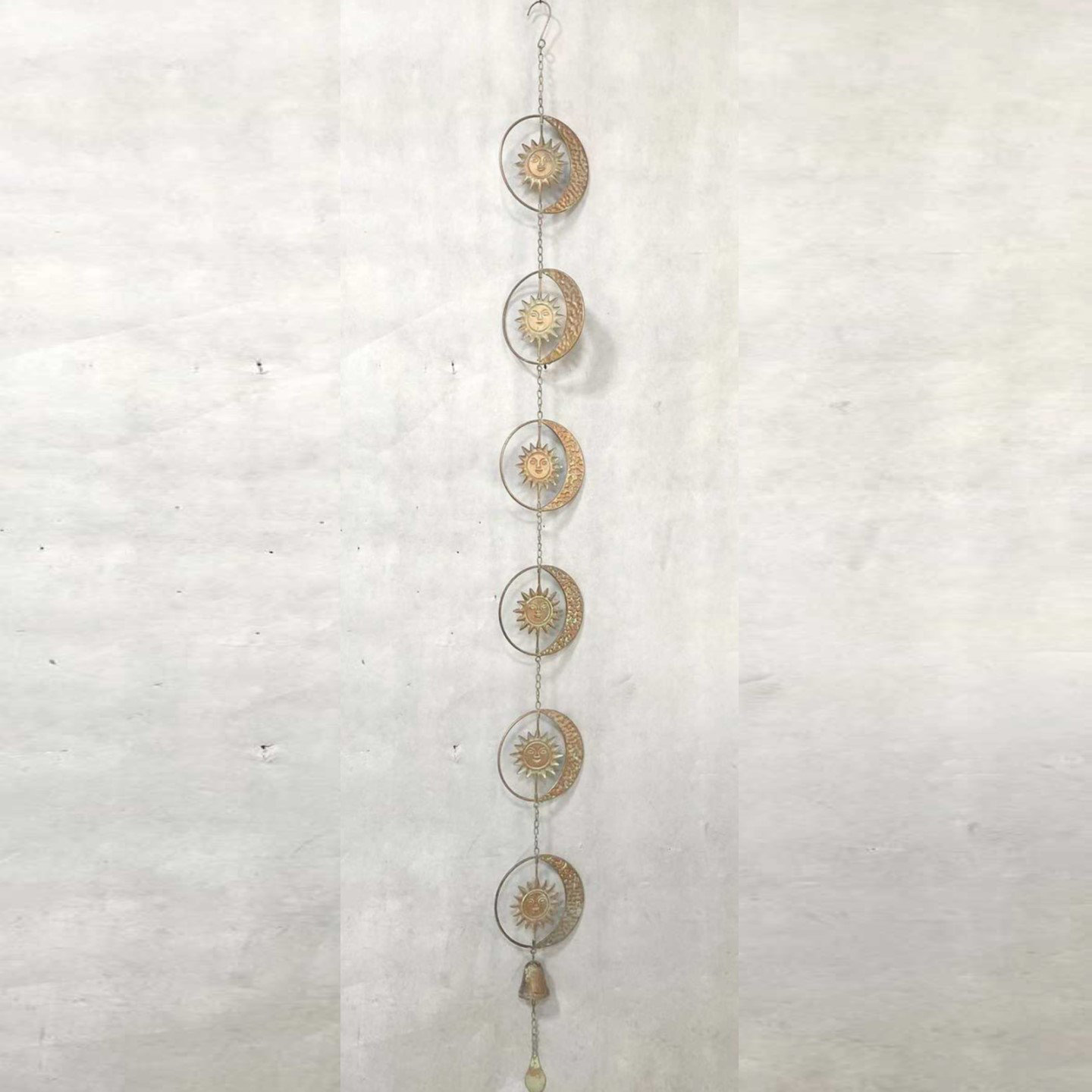 Arlmont & Co. Kaleaha Moon Sun Rain Chain | Wayfair