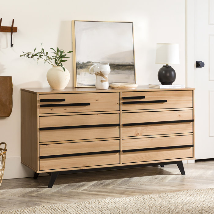 Wade Logan® Amiliya 6 - Drawer Dresser & Reviews | Wayfair