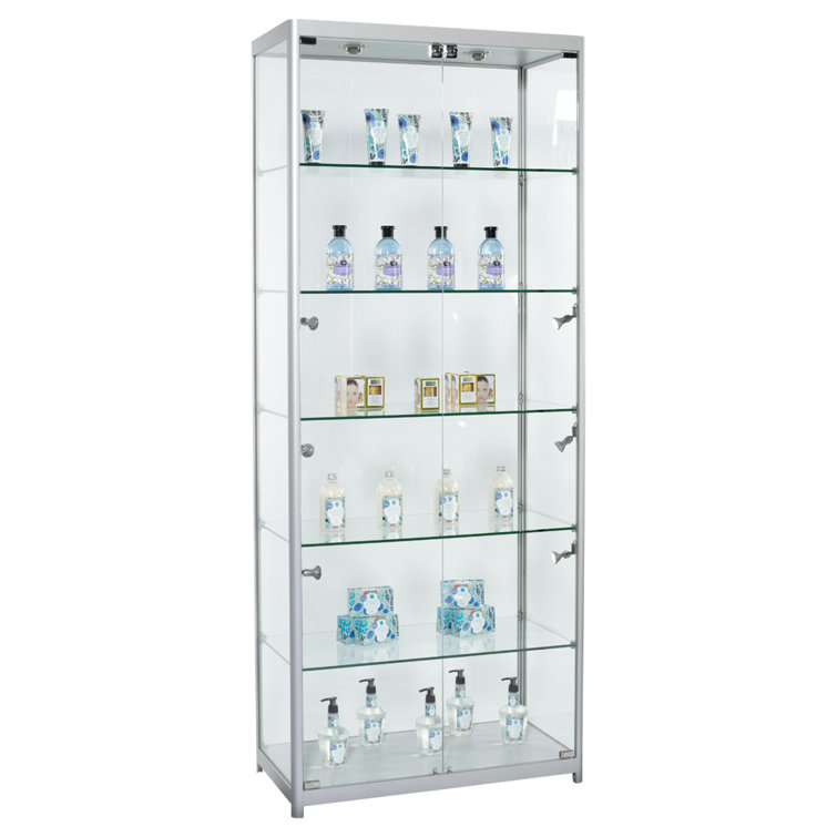 Specialty Store Services 78'' H x 32'' W Metal Tower Display Case | Wayfair