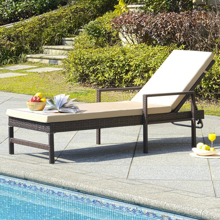 Charlton Home® Bourneville 80'' Long Reclining Single Chaise with ...