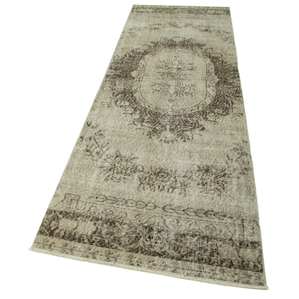 Bungalow Rose Overdyed Beige Vintage Overdyed Wool Cotton Handwoven ...