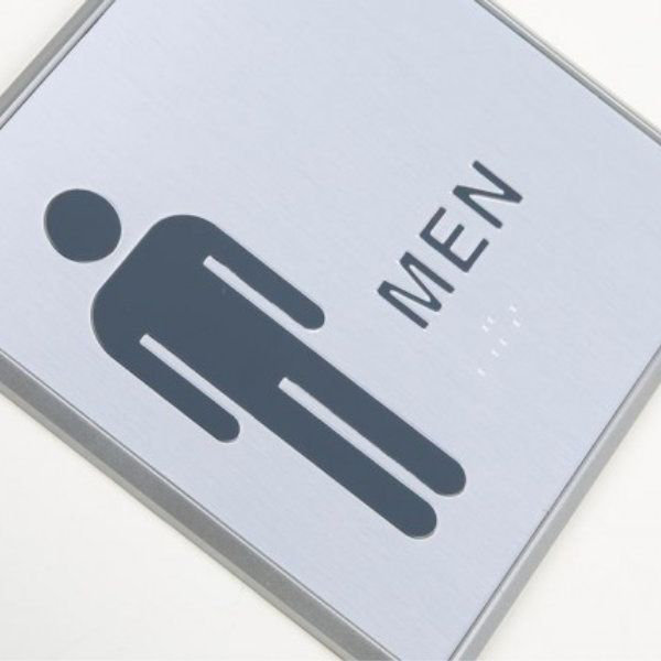 MT Displays Aluminum Restroom Sign for Men | Wayfair