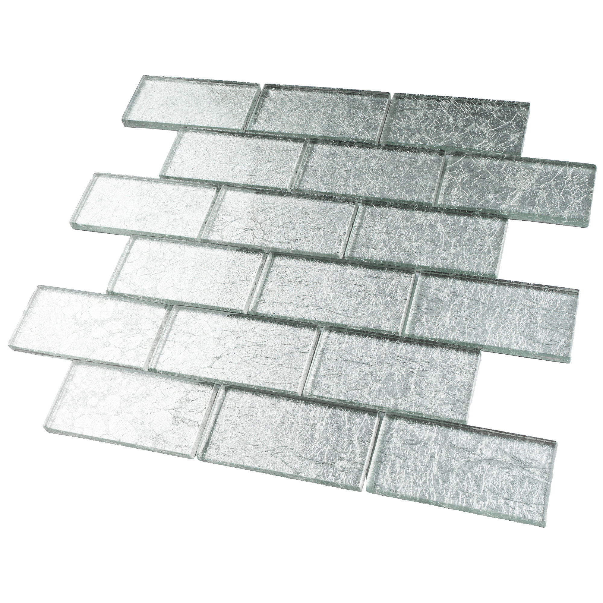 Supreme Tile Galaxy 2" x 4" Glass Brick Joint Mosaic Wall Tile ...