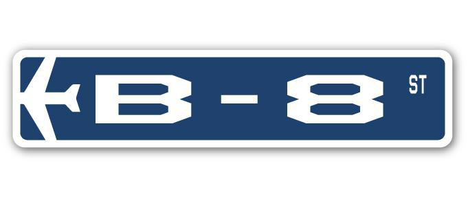 Trinx Blane B-8 Air Force Aircraft Military Aluminum Street Sign | Wayfair