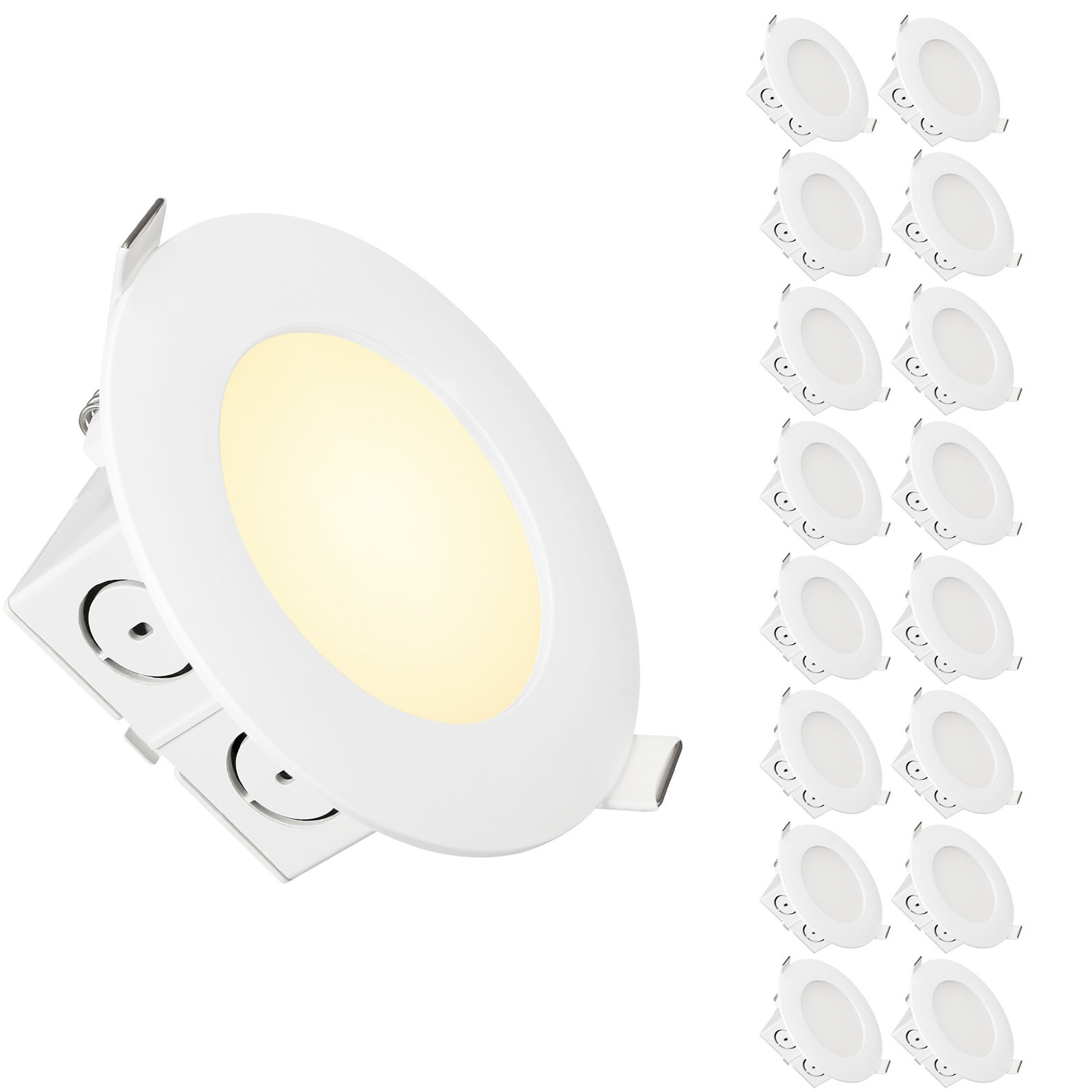 TORCHSTAR 4" Ultra Thin Integrated LED Recessed Light 9W (65W Equiv ...