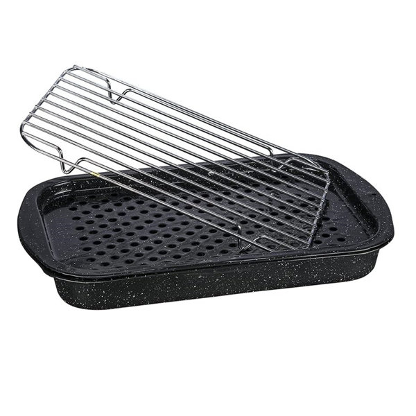 Duhome Broiler Pan & Grill,3-Piece Set | Wayfair