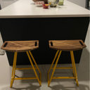 Tronk Design Robert Solid Wood Bar & Counter Stool & Reviews | Wayfair