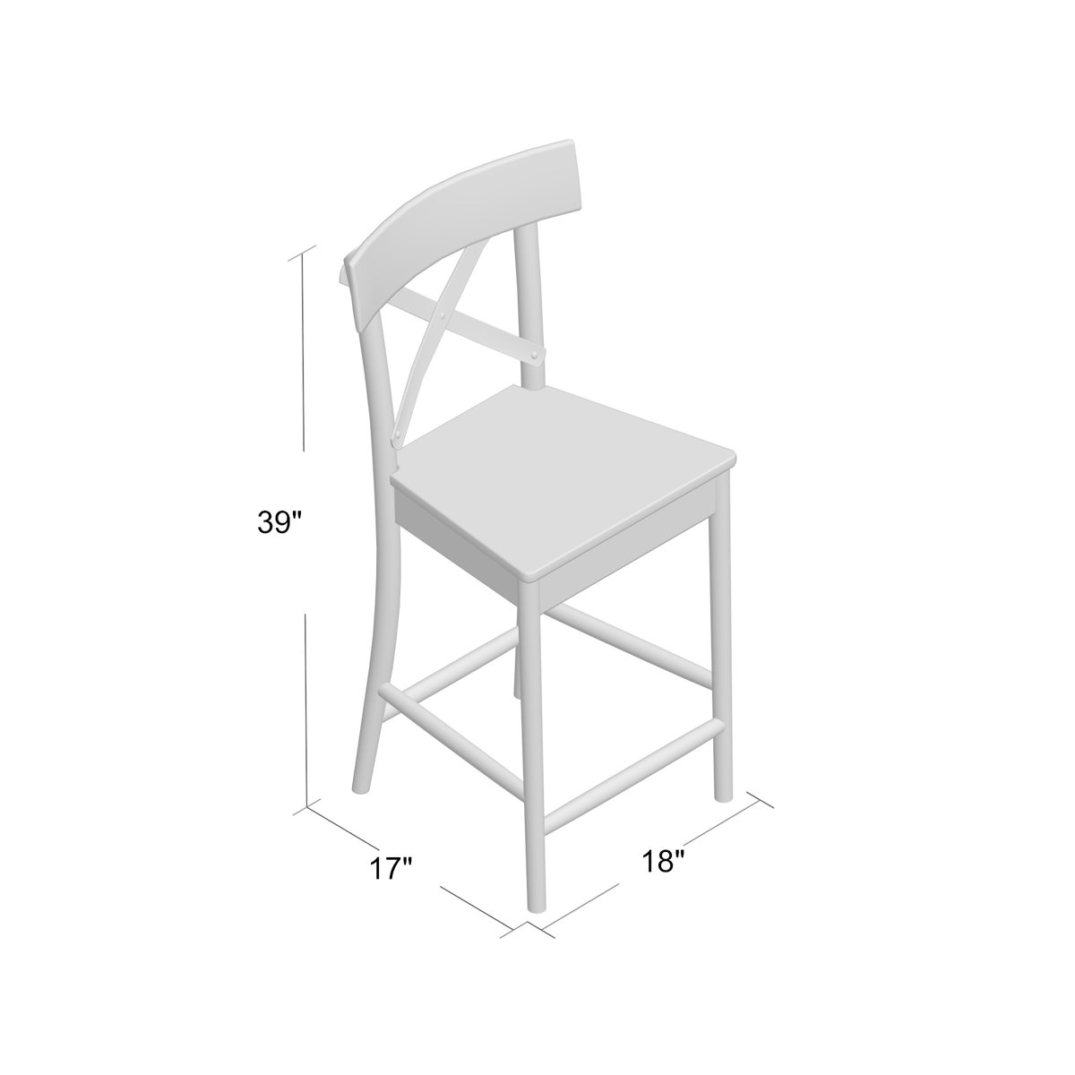 Sand & Stable Eugley Solid Wood Bar & Counter Stool & Reviews | Wayfair