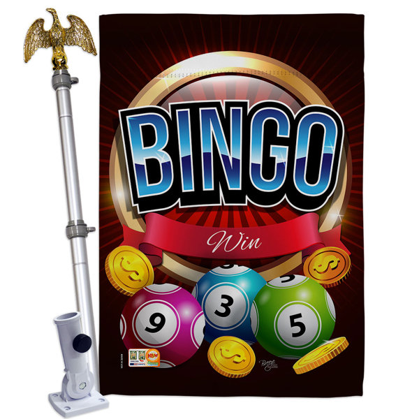 Breeze Decor Bingo 2-sided Polyester 40 X 28 in. Flag Set | Wayfair