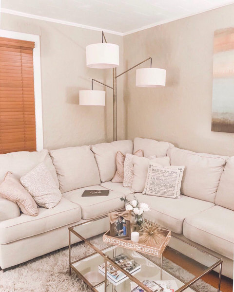 Glam Living Room Design Photo by #WayfairAtHome