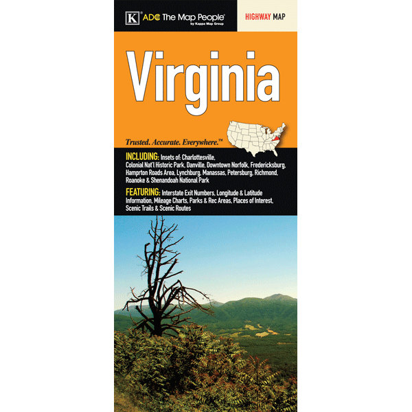 Universal Map Virginia State Fold Map | Wayfair.ca