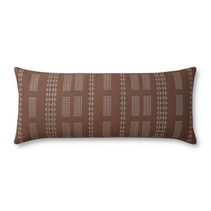 Jean Stoffer x Loloi Charles 100% Cotton Lumbar Rectangular Pillow by ...