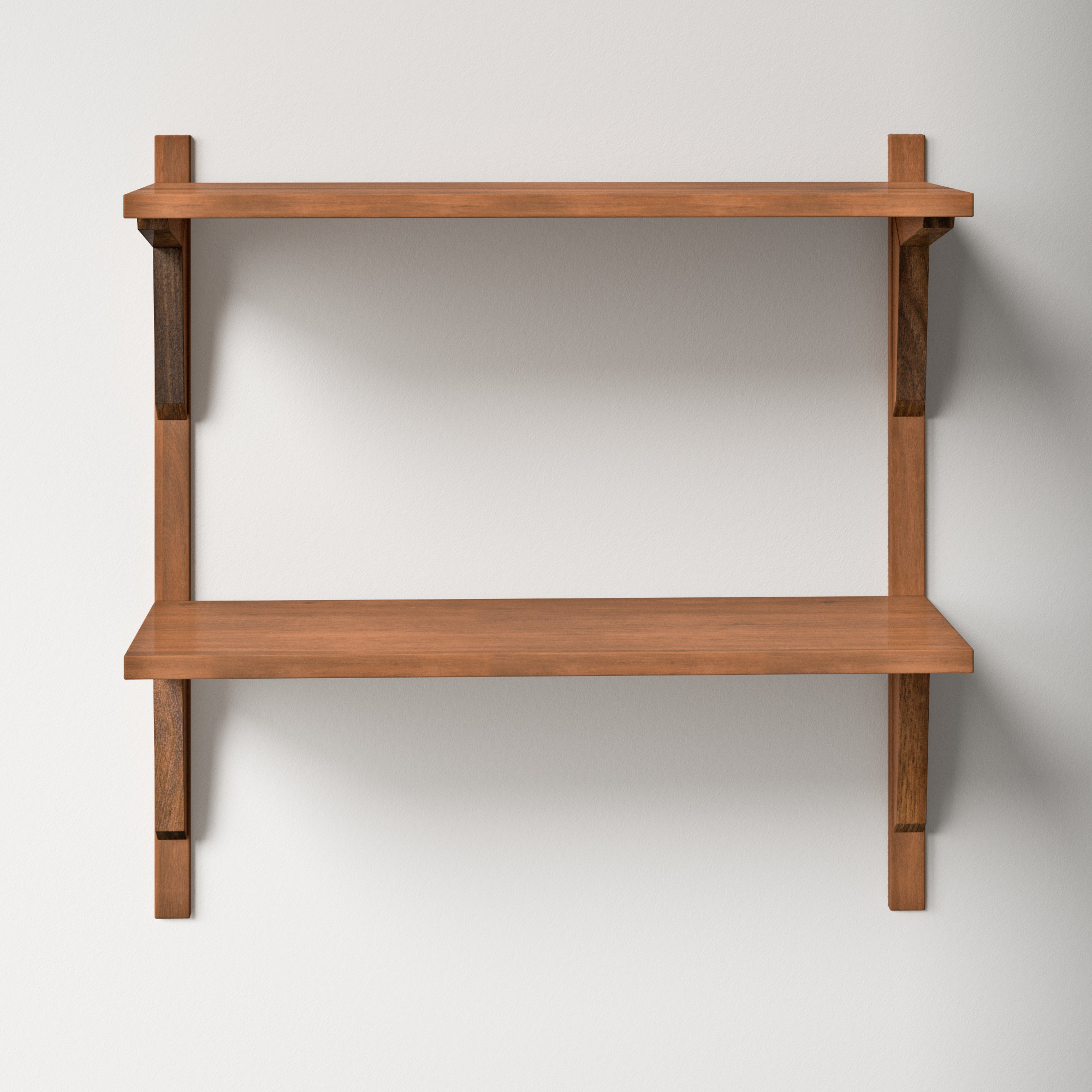 AllModern Baez Poplar Solid Wood Wall Shelf & Reviews | Wayfair