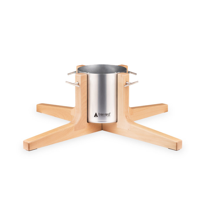 TreeNest Rustic Live Tree Stand & Reviews | Wayfair