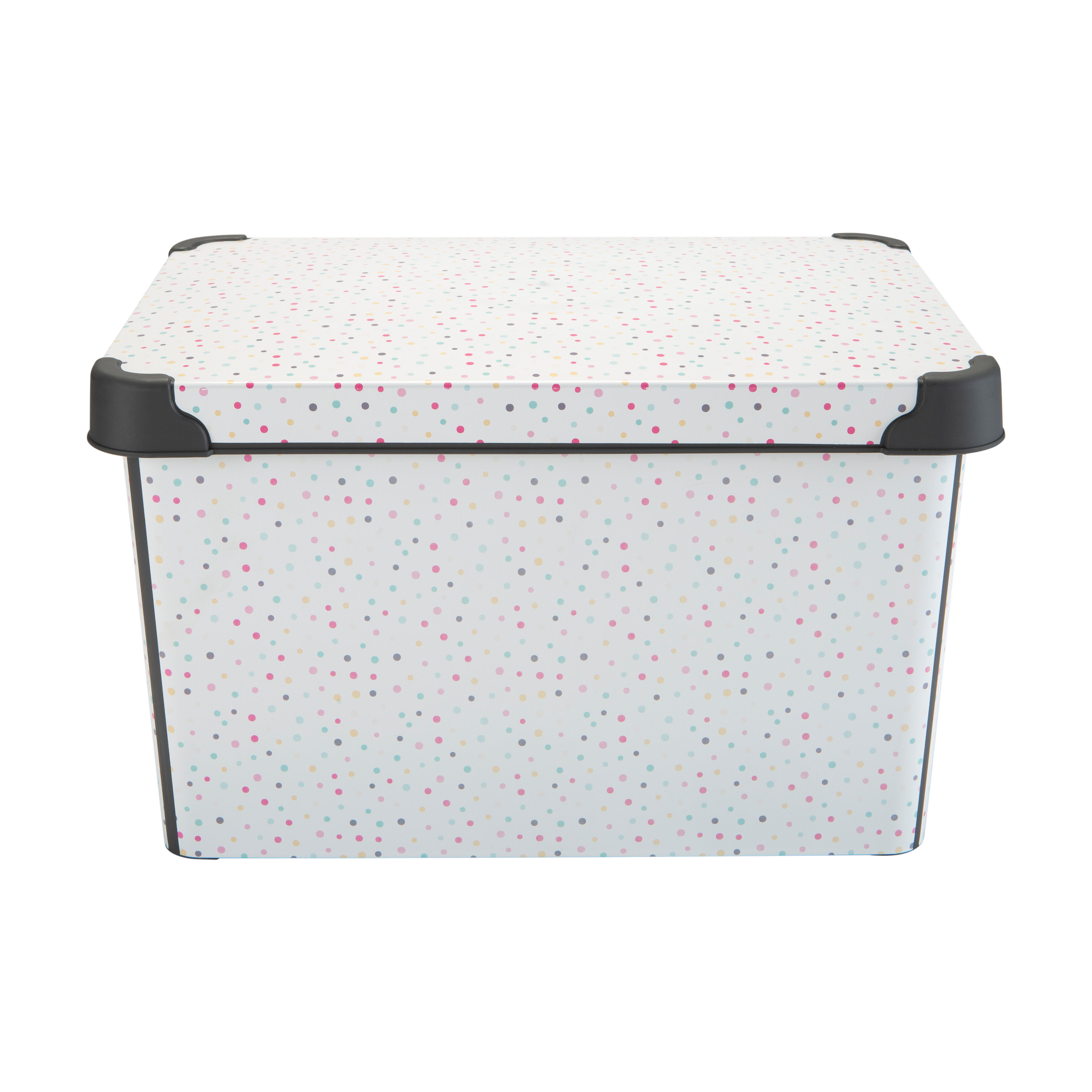 Latitude Run® Dot Print Design Plastic Box | Wayfair