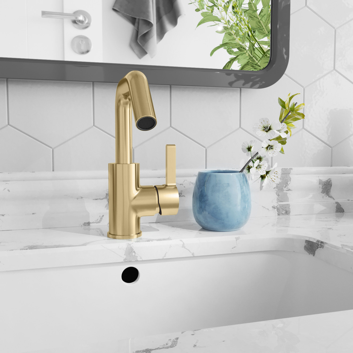 YZZY Single Hole Bathroom Faucet & Reviews | Wayfair