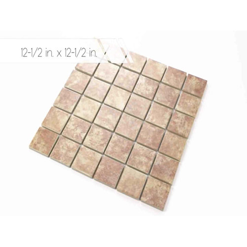 Merola Tile Colorado 2" x 2" Porcelain Mosaic Wall & Floor Tile ...