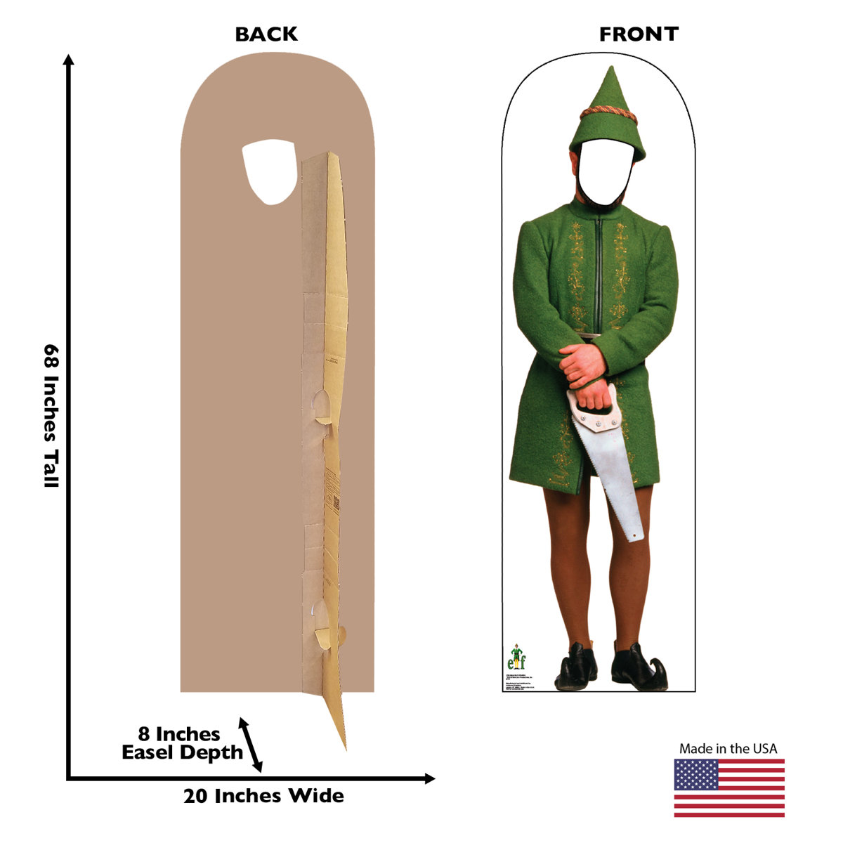 Advanced Graphics Male Elf Standin - Movie Elf Cardboard Standup | Wayfair