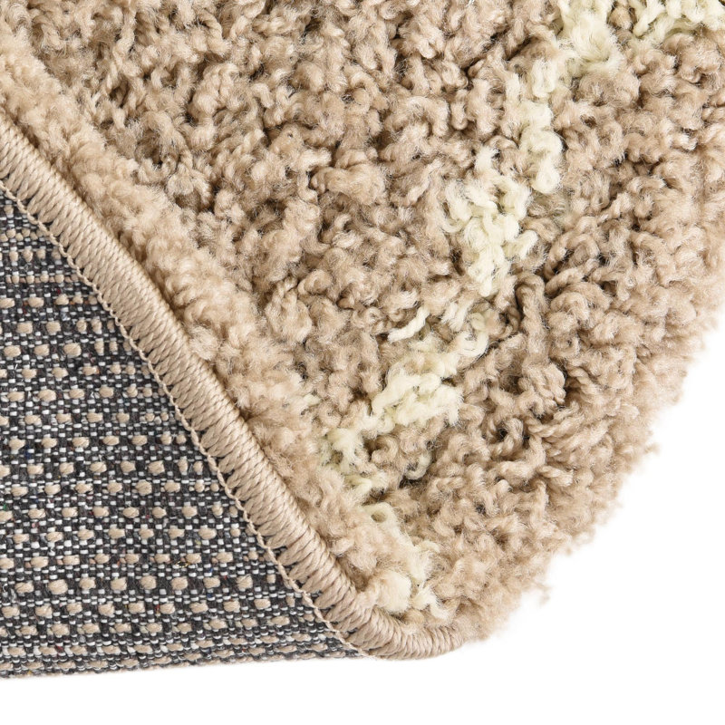 Everly Quinn Performance Light Brown Rug & Reviews | Wayfair