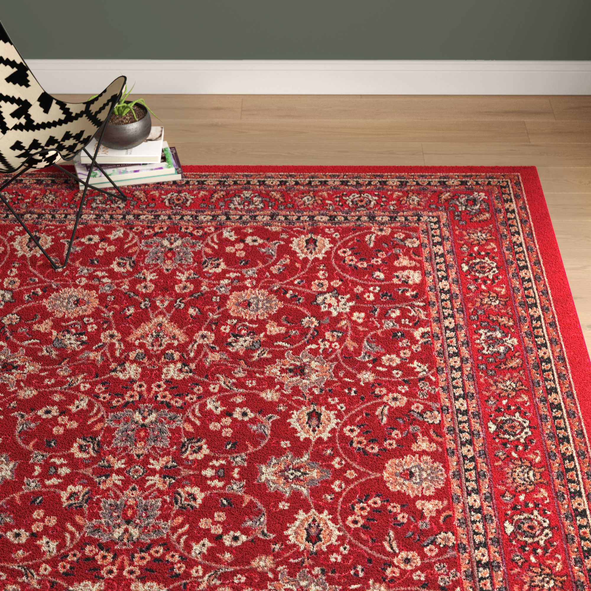 Charlton Home® Hanan Power Loom Performance Multi Rug & Reviews | Wayfair