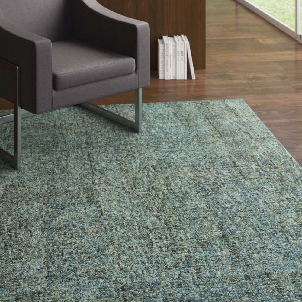 Latitude Run® Gilboa Handmade Wool Seaglass Rug & Reviews | Wayfair