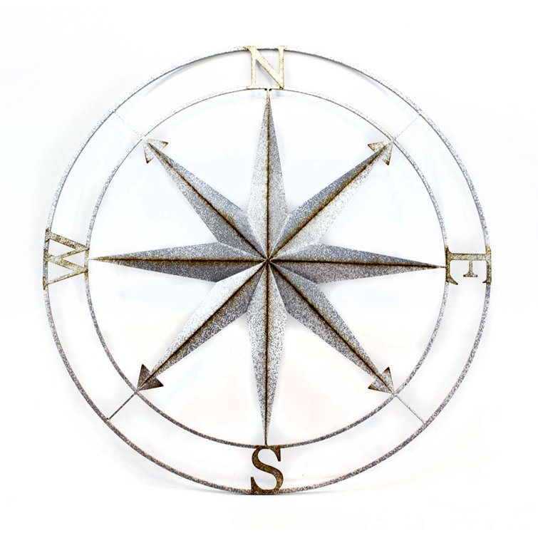 Breakwater Bay Compass Rose Wall Décor | Wayfair