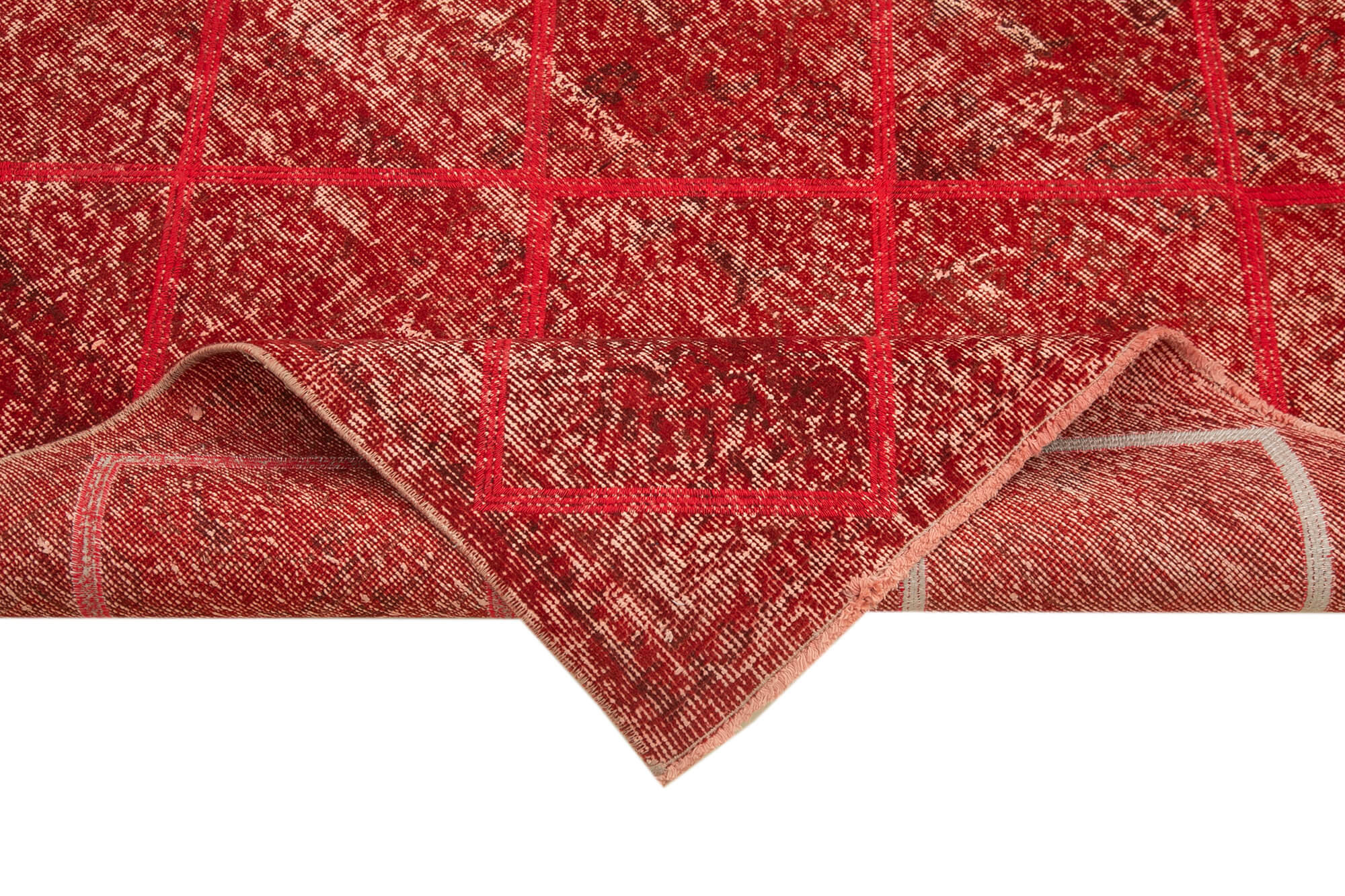 Borough Wharf Geometric Carpet Red Geometric Cotton Wool Hand Woven ...