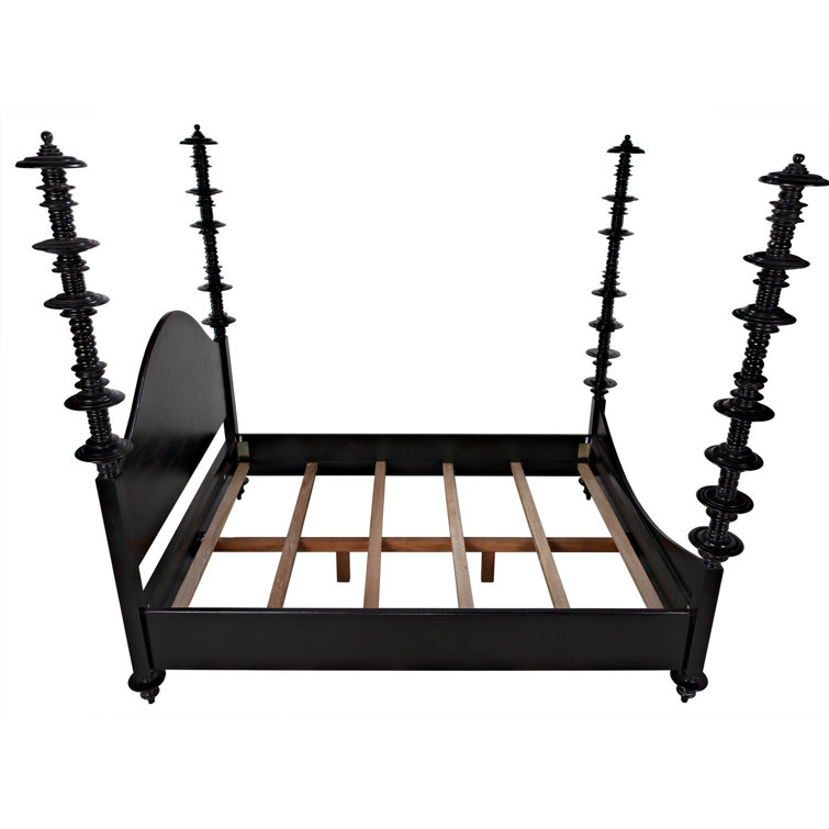 Noir Ferret Solid Wood Bed | Wayfair