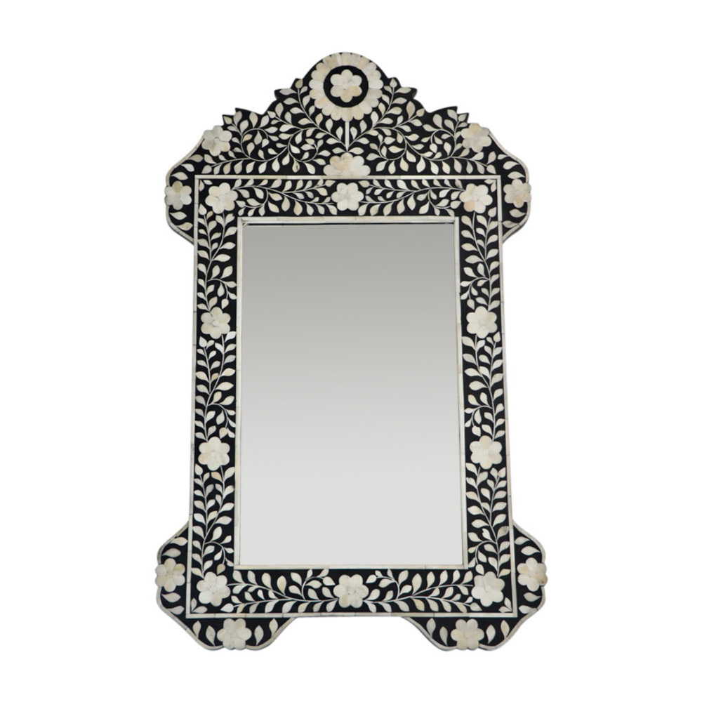 Sheherazade Home Rectangle Bone Wall Mirror | Wayfair