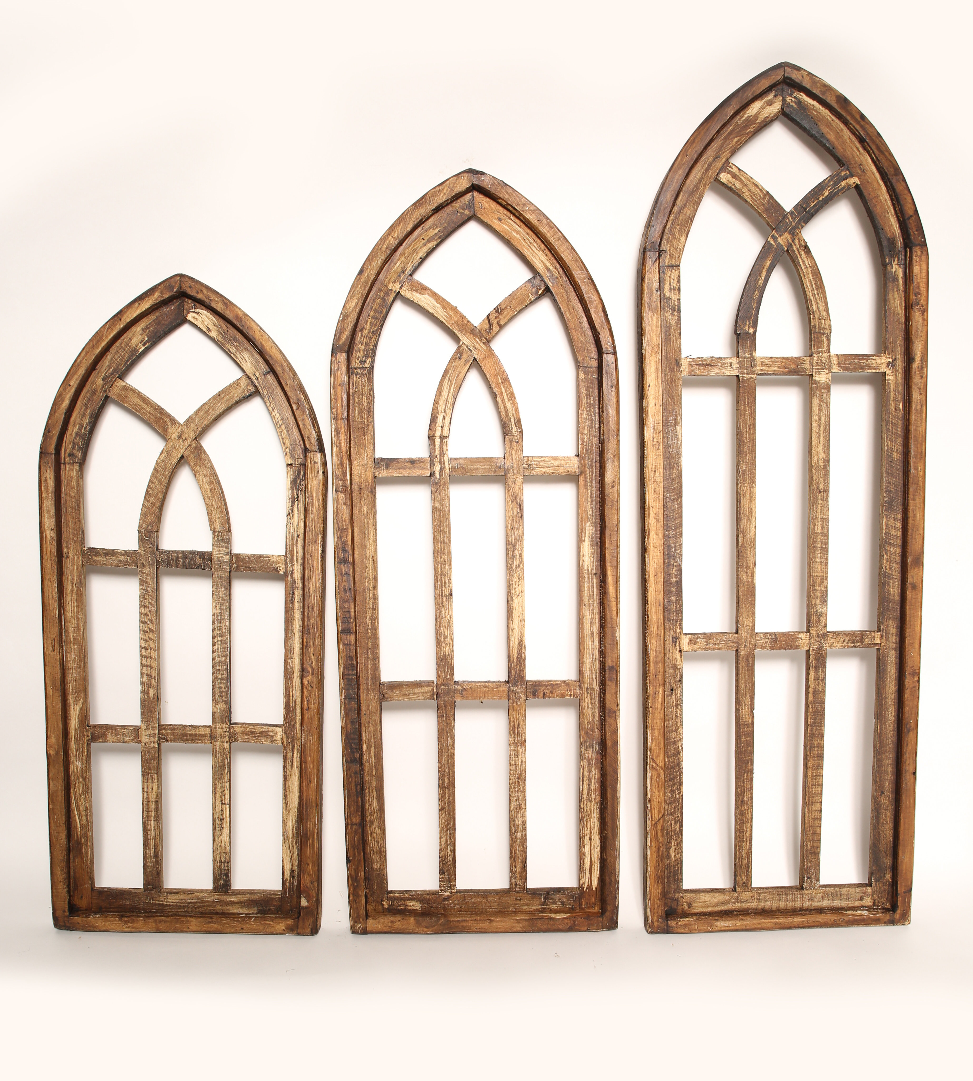 Gracie Oaks 3 Piece Architectural Windows Wall Decor Set | Wayfair