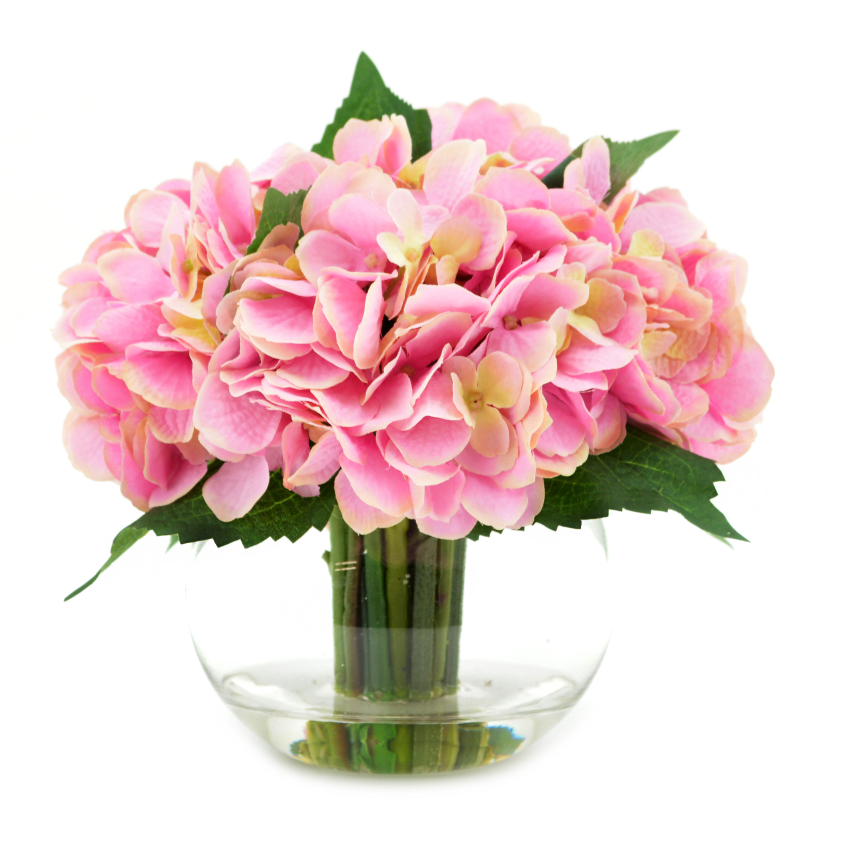 Darby Home Co Pink Hydrangea Bouquet in Water | Wayfair