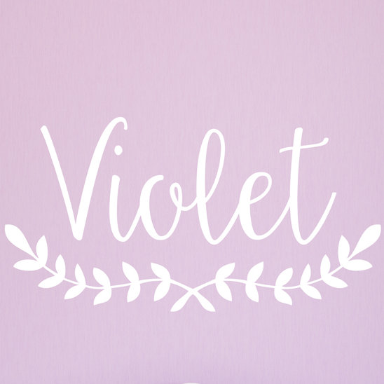 Alphabet Garden Designs VioletPersonalized Name Wall Decal | Wayfair
