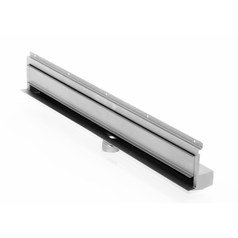 Drains Unlimited 29" Flangeless Wall Recessed Linear Drain With Brushed ...