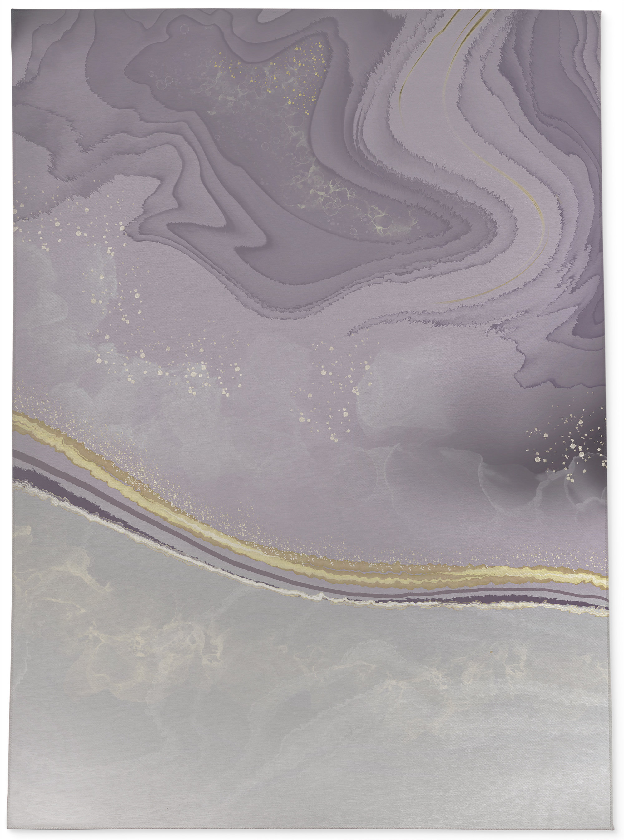 Mercer41 Alfie-Dee Power Loom Purple/Beige Indoor/Outdoor Rug | Wayfair