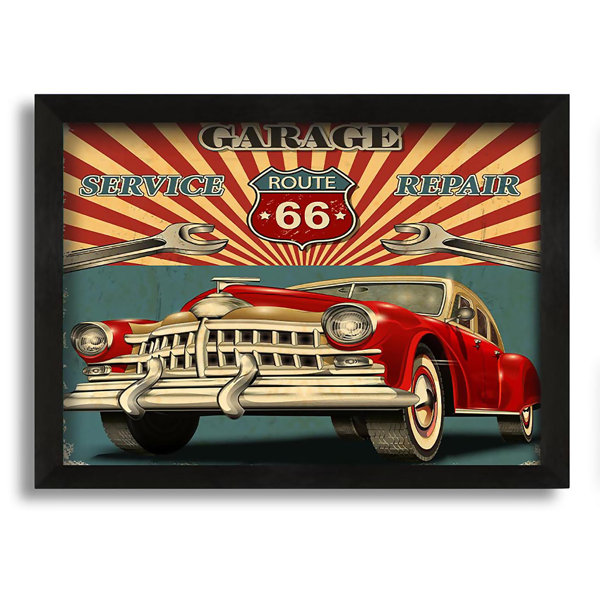 Williston Forge Route 66 Garage - Single Picture Frame Advertisement on ...