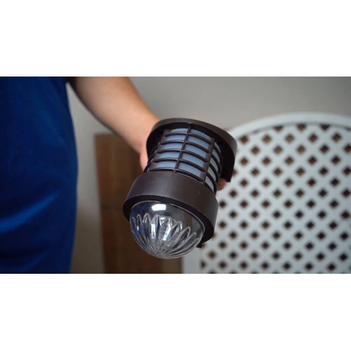 Crosslight Bronze Solar Powered Integrated LED Fence Post Cap Pack ...