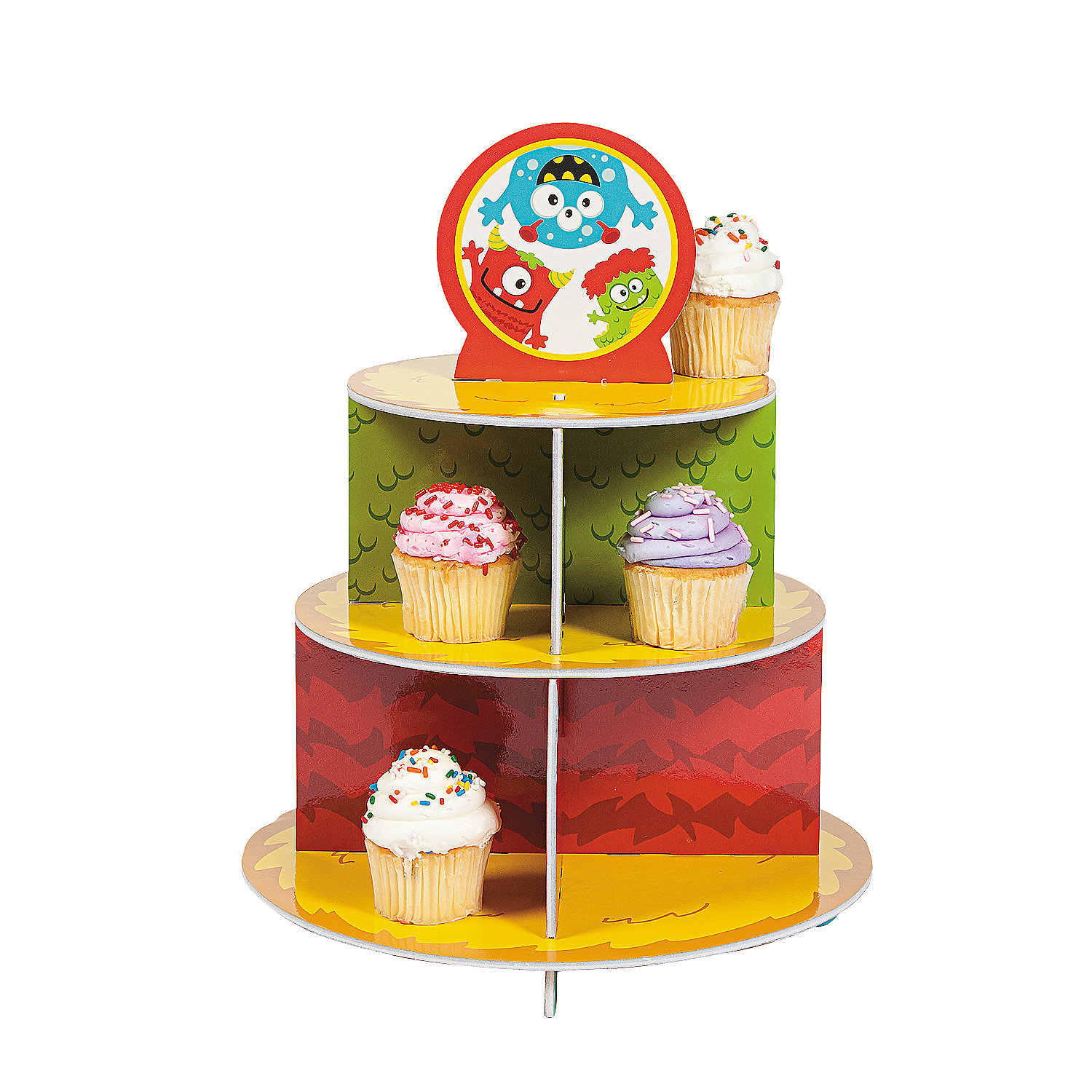 Oriental Trading Company Mini Monster Styrofoam Disposable Cupcake ...