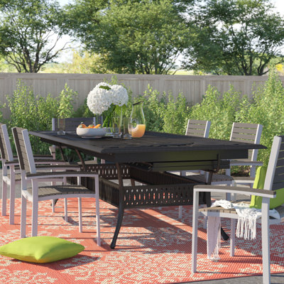 Sol 72 Outdoor™ Harland Metal 10 - Person Dining Table & Reviews | Wayfair