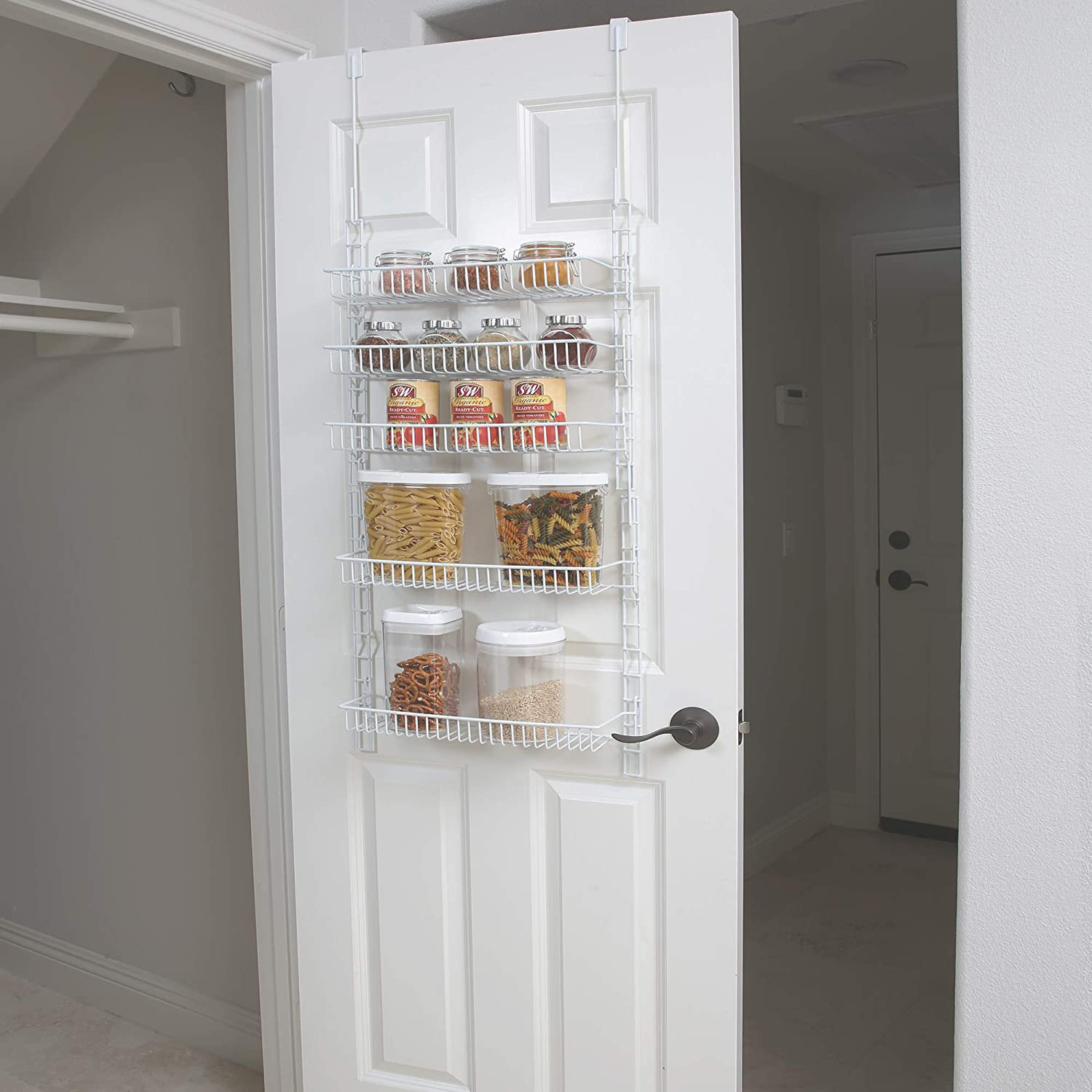 SmartDesign® Smart Design Over The Door Adjustable Pantry Organizer ...