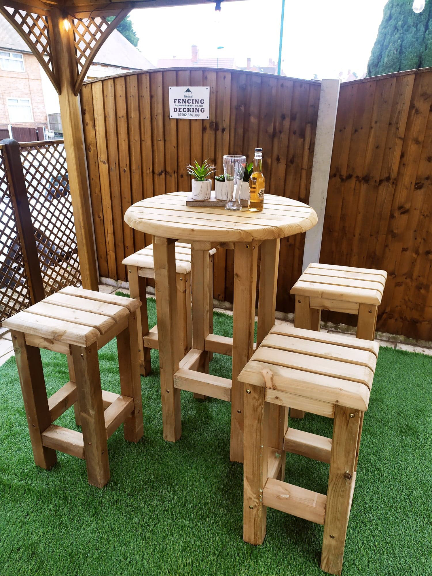 Union Rustic Bardsley Union Rustic Bar Set with Solid Wood Outer ...