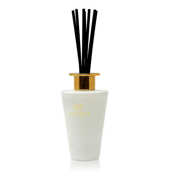 Vivience White Bottle Gold Cap Reed Diffuser | Wayfair