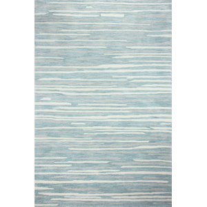 Dovecove Badgett Abstract Handmade Tufted Area Rug in Aqua & Reviews ...