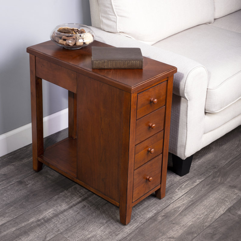 Lark Manor Ty 24'' Tall 4 - Drawer End Table & Reviews | Wayfair