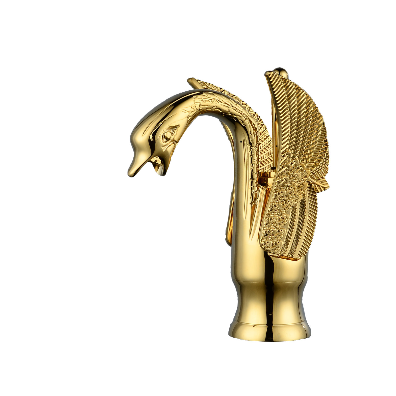 VIBRANTBATH Swan Single Hole Bathroom Faucet with Drain Assembly ...